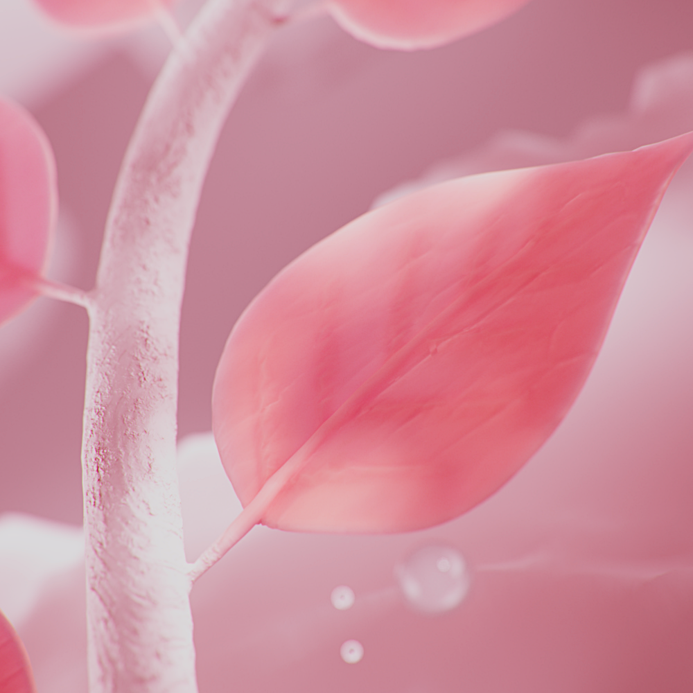 Simulation Leaf (Cinema 4D / Redshift)