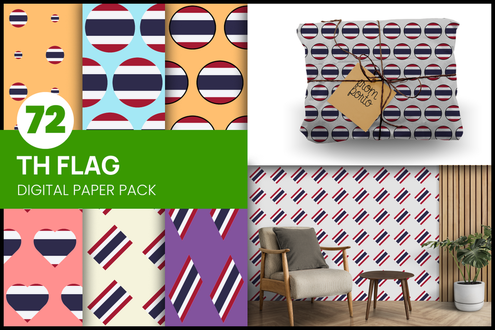 TH Flag Seamless Patterns