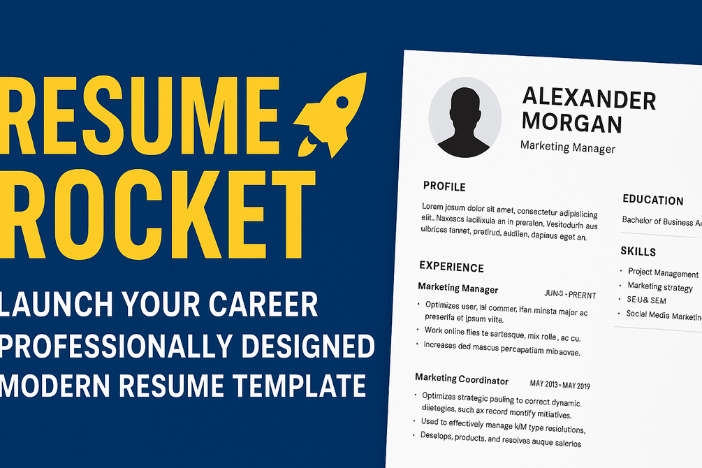 Resume Rocket 🚀 – ATS-Friendly CV Template