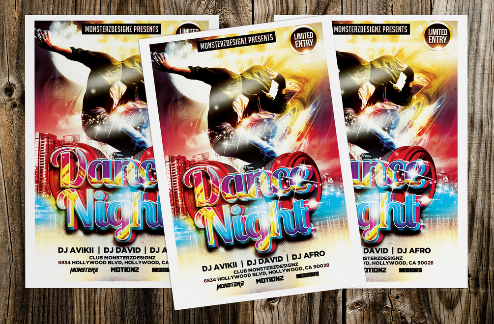 Dance Night Party Flyer