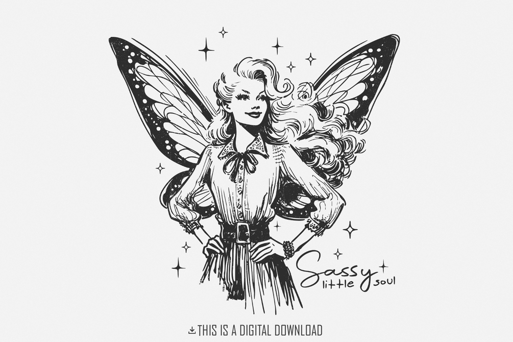 Sassy Little Soul Fairy PNG, Trendy Sublimation Design, Cute Fantasy ...