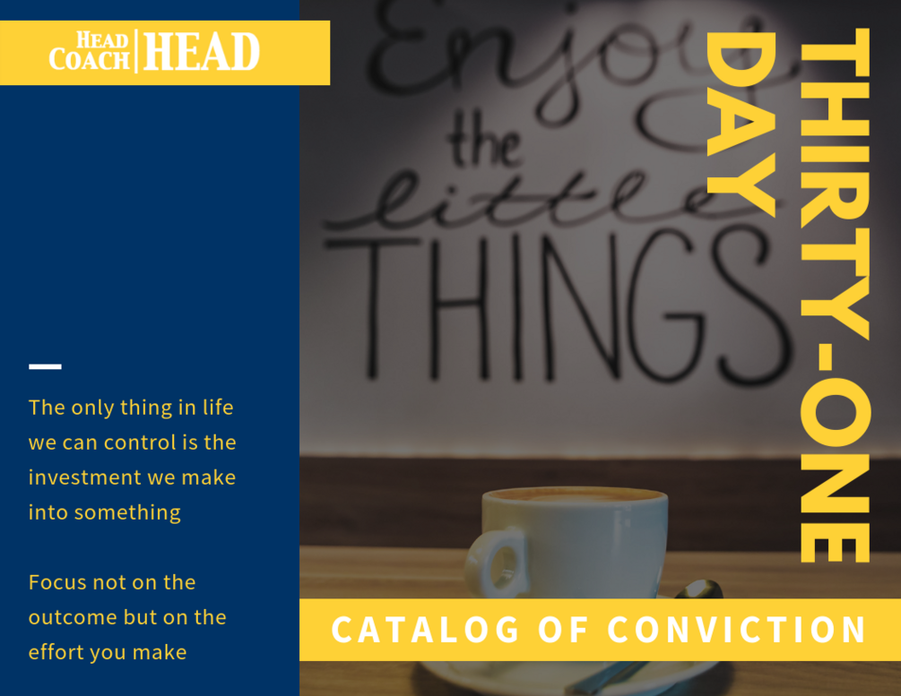 Thirty-One Day Catalog of Conviction