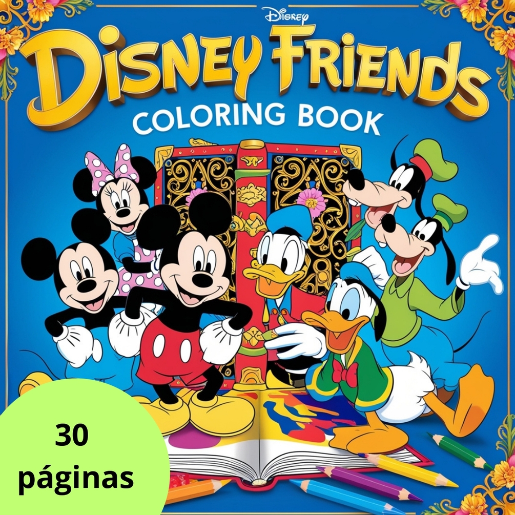 libro para colorear Disney