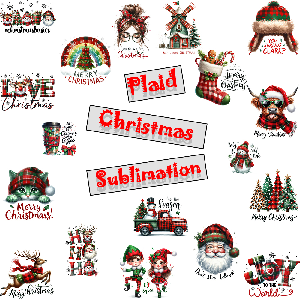 About Plaid Christmas Sublimation Quotes Graphic