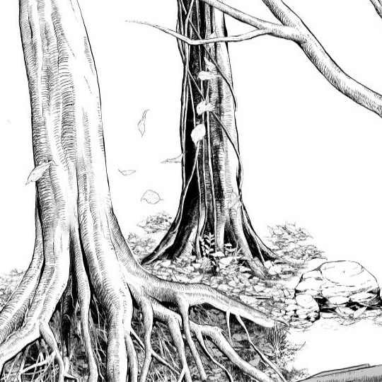 Trunk, Branch, Root (Horizontal) 3 Type Brushes Set