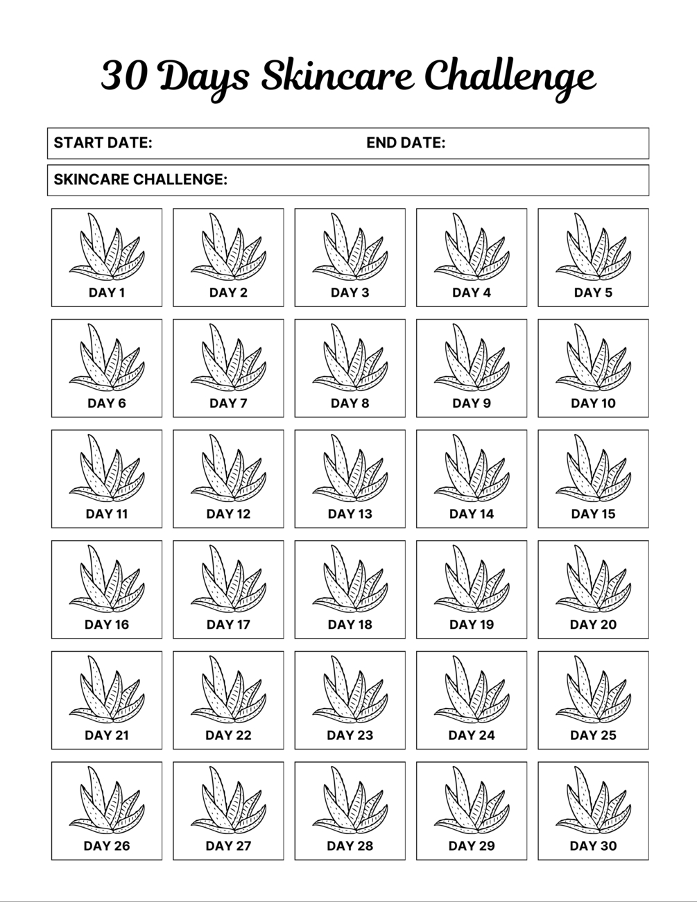 Skin Care Beauty Planner | For use via KDP
