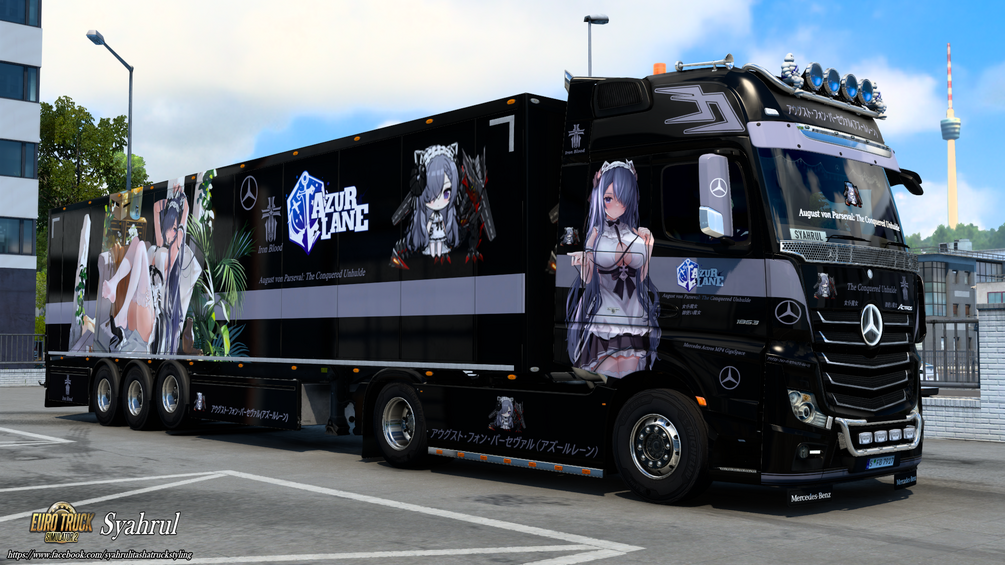 [ETS2] KMS August von Parseval - Azur Lane [Combo Skinpack]