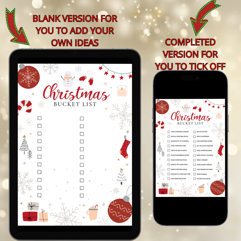 2025 Christmas Bucket List and Advent Calendar: Create Your Magical ...