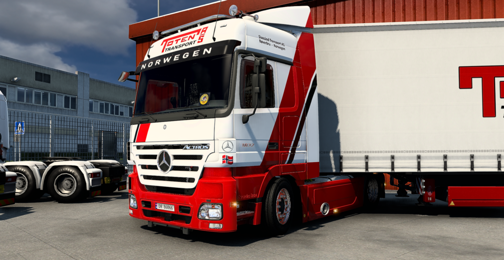Mercedes Actros MP2 Toten Transport - Sivesind Transport Combo Skin