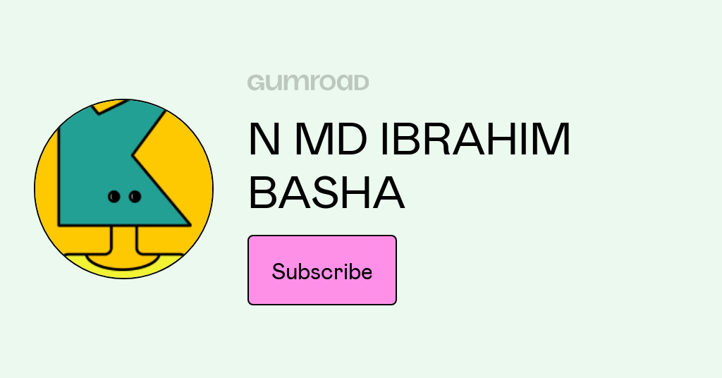 N MD IBRAHIM BASHA