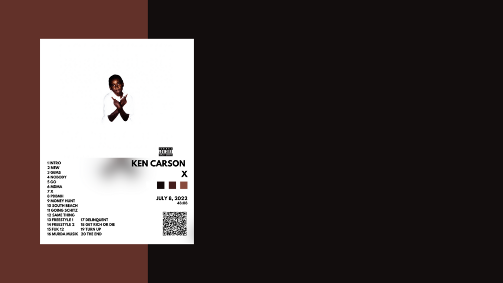 Ken Carson - X Poster Digital Download