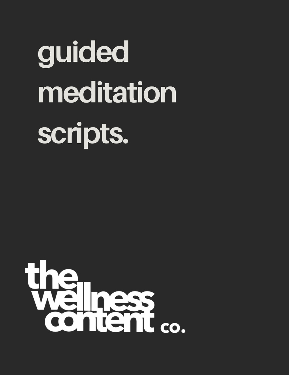 White Label Guided Meditation Scripts