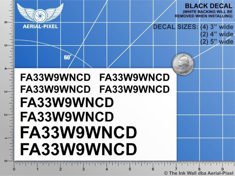 FAA Registration Decals