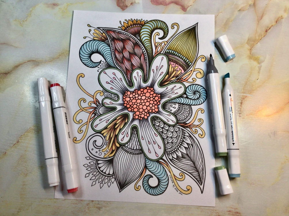 Fun Doodles Coloring page - free Download
