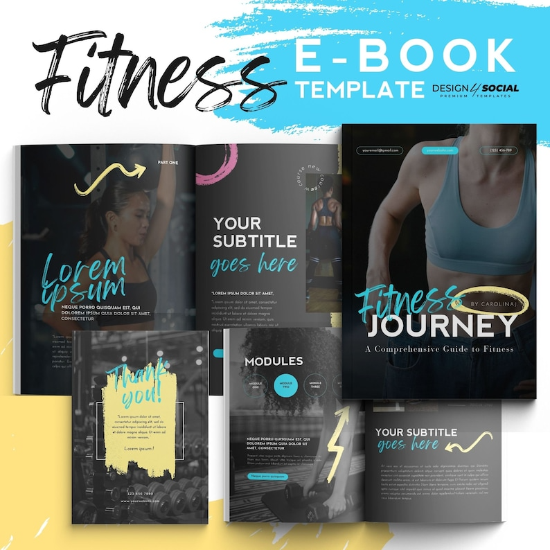 Fitness Ebook Template | Personal Training Workout | Nutrition Coach