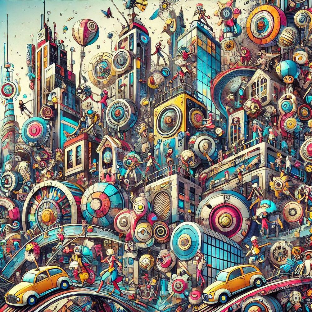 Futuristic Fantasia: A Vibrant and Whimsical World of Modern Cartoons 🎨