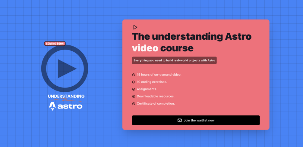 Understanding AstroJS Online Course Presale (80% off)