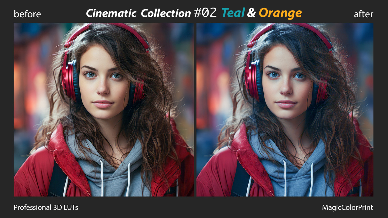 42 Cinematic Collection #02 Teal and Orange.