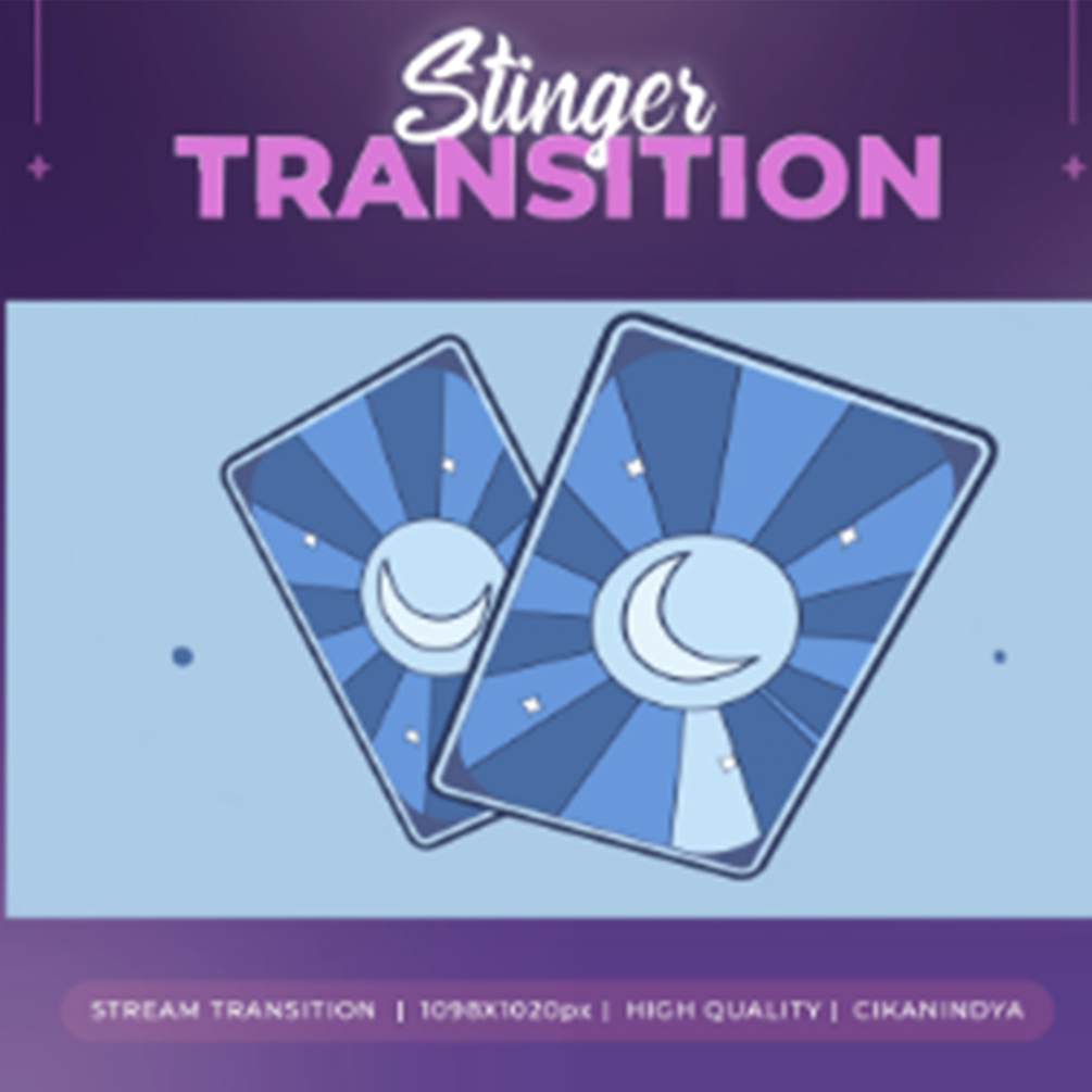 Animated Stinger Transition Tarot Cards | Mystical Stream Overlay for ...