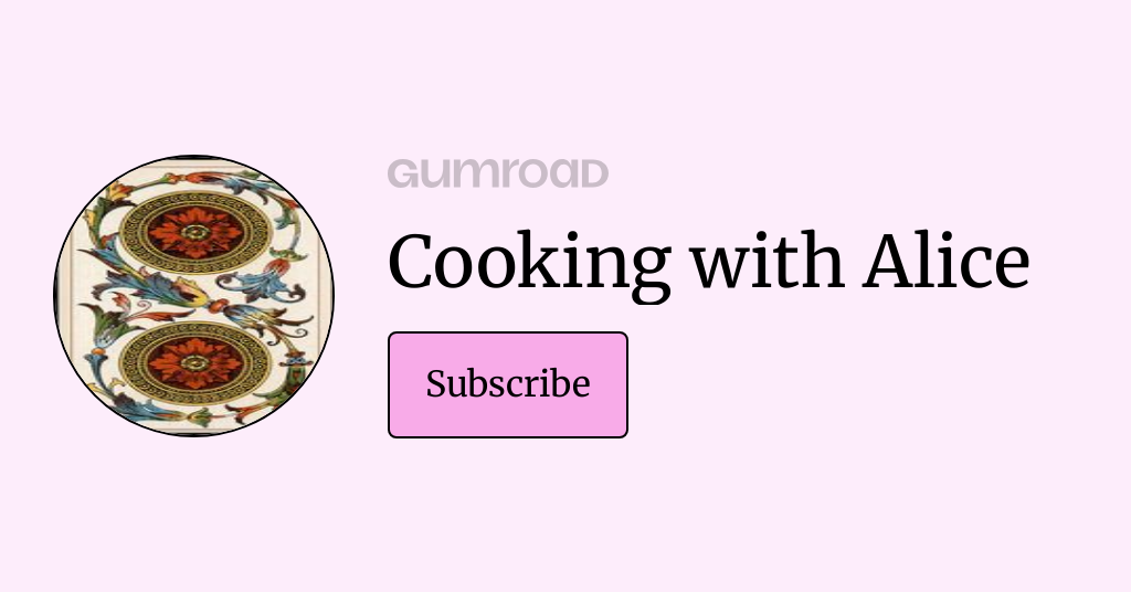 Cooking with Alice