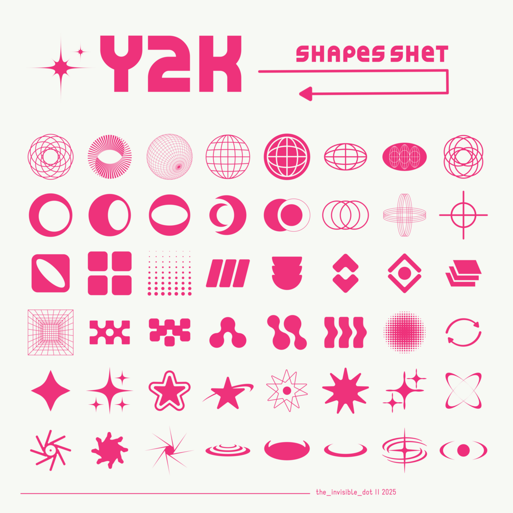 Free Y2K shapes || elements