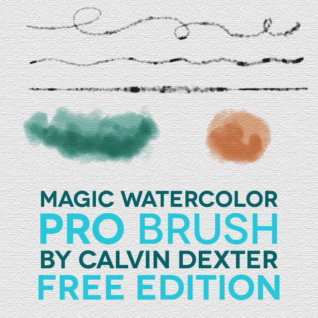 Magic Watercolor Pro Brush by Calvin Dexter Free Edition