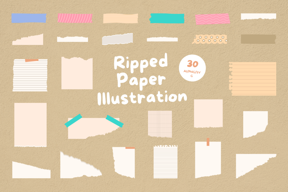 Ripped Paper Illustration
