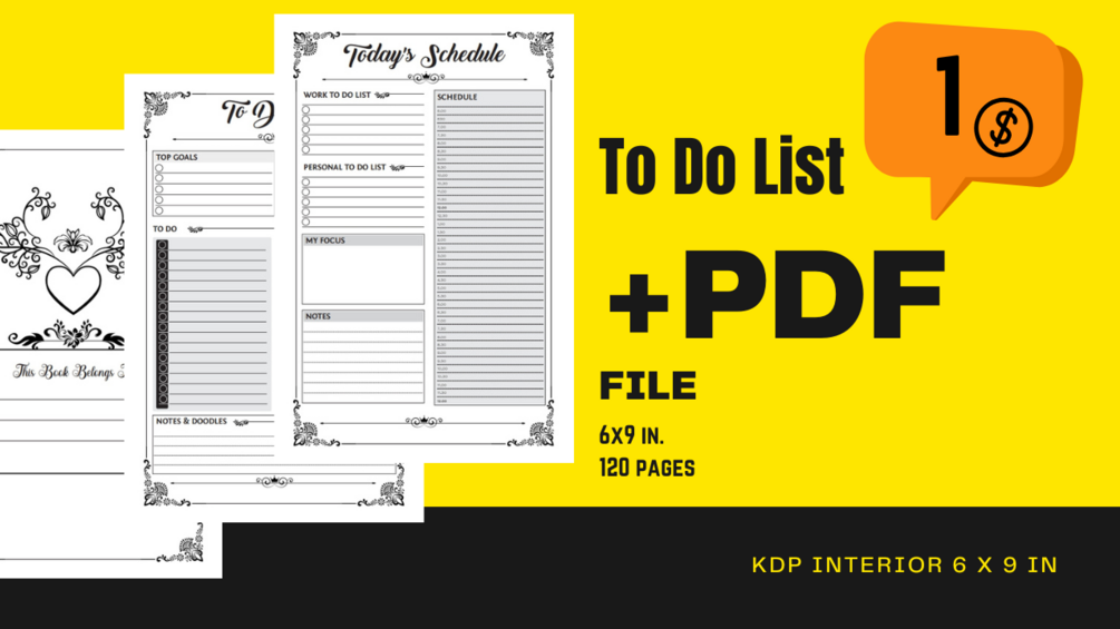 To do list interior 6x9 120 pages