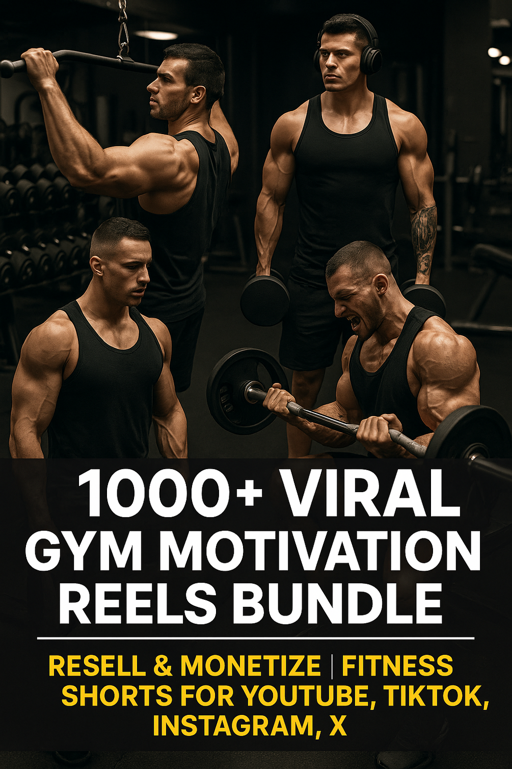 1000+ Viral Gym Motivation Reels Bundle – Resell & Monetize | Fitness ...