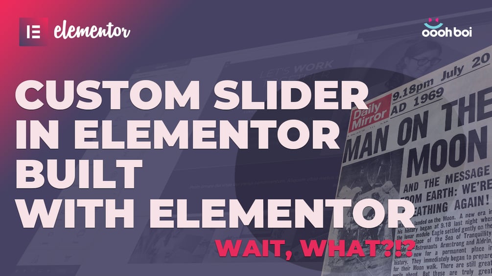 Custom Slider in Elementor built with Elementor - v2