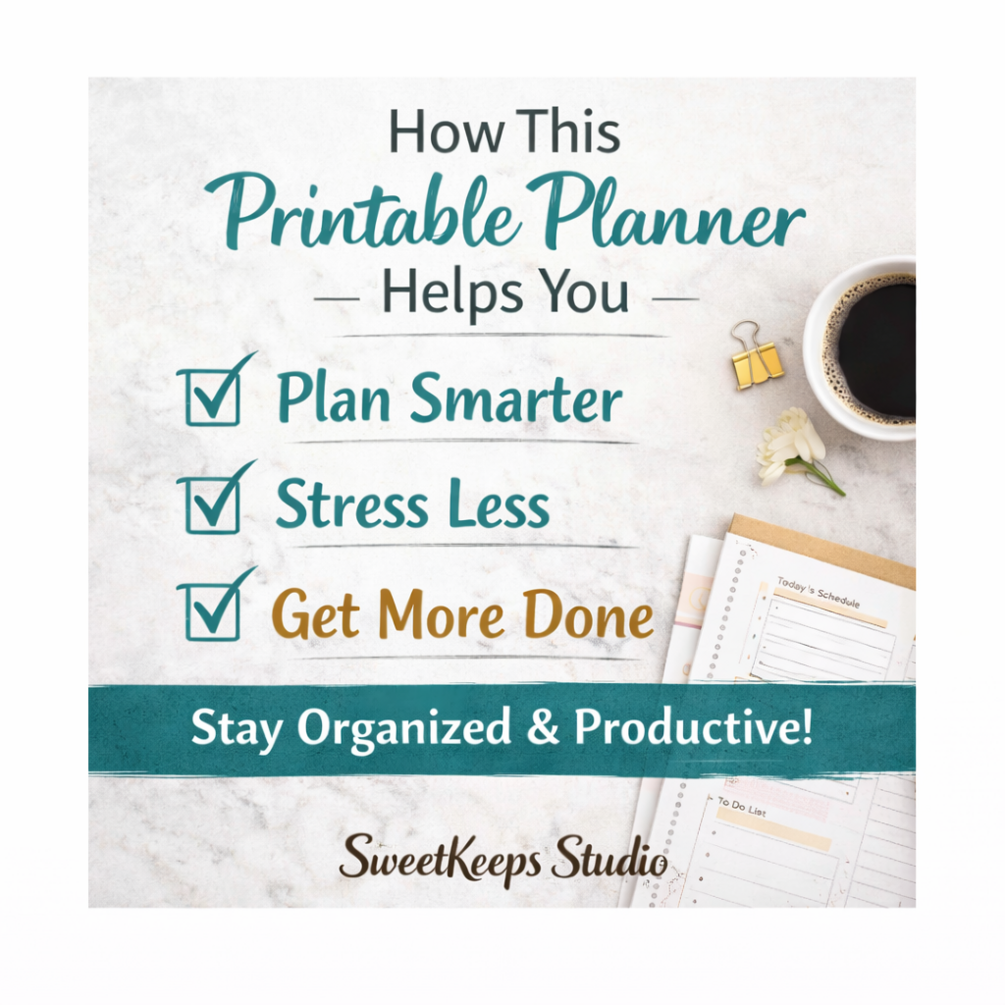 “Plan Smarter / Stress Less / Get More Done”