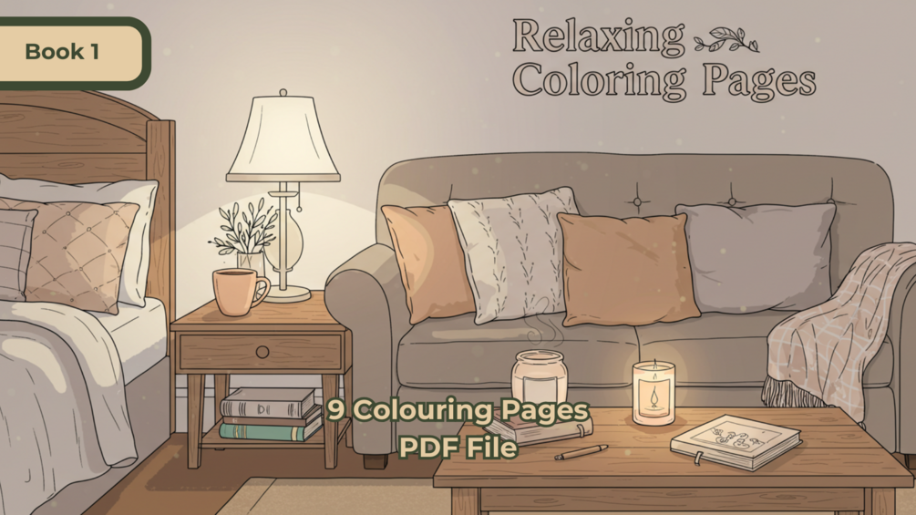 Relaxing Colouring Page 01 by Zarayd Art