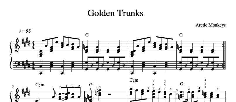 Golden Trunks - Arctic Monkeys