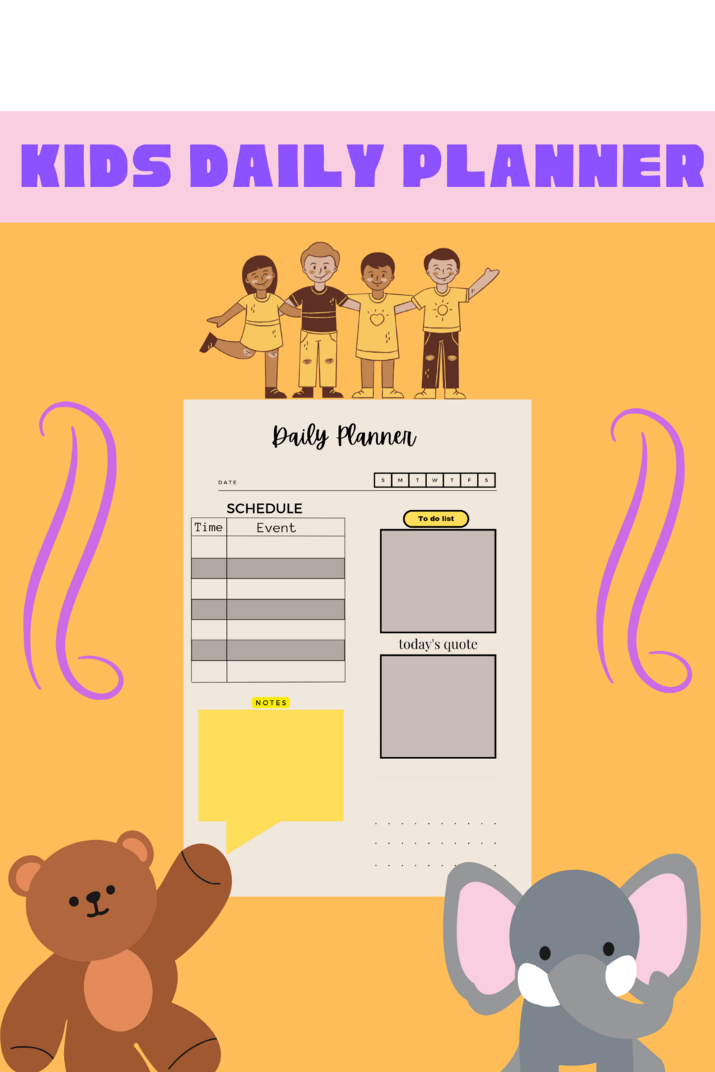 KIDS daily planner