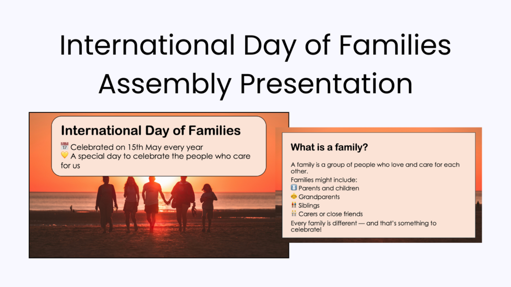 International Day of Families Assembly Presentation (15th May)