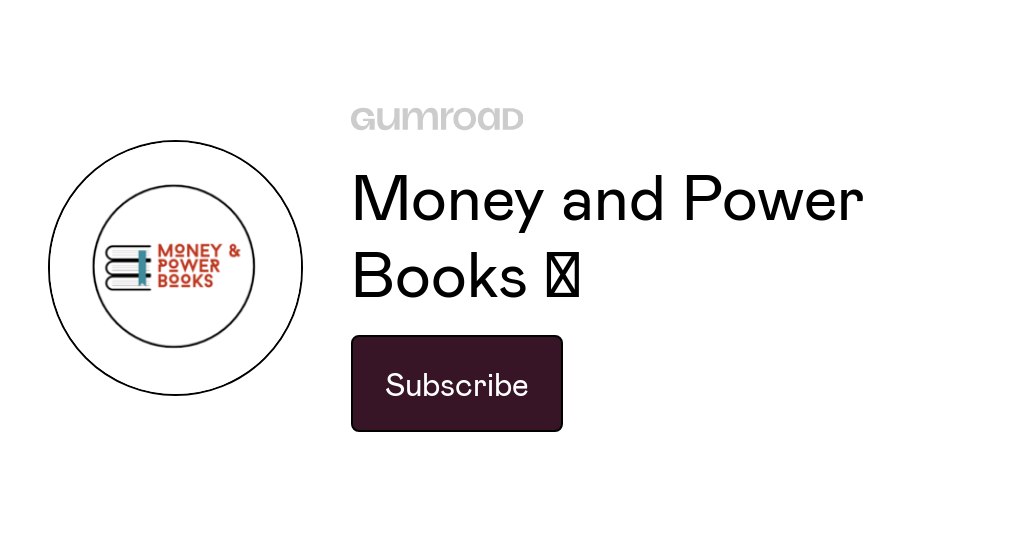 Money and Power Books 📚