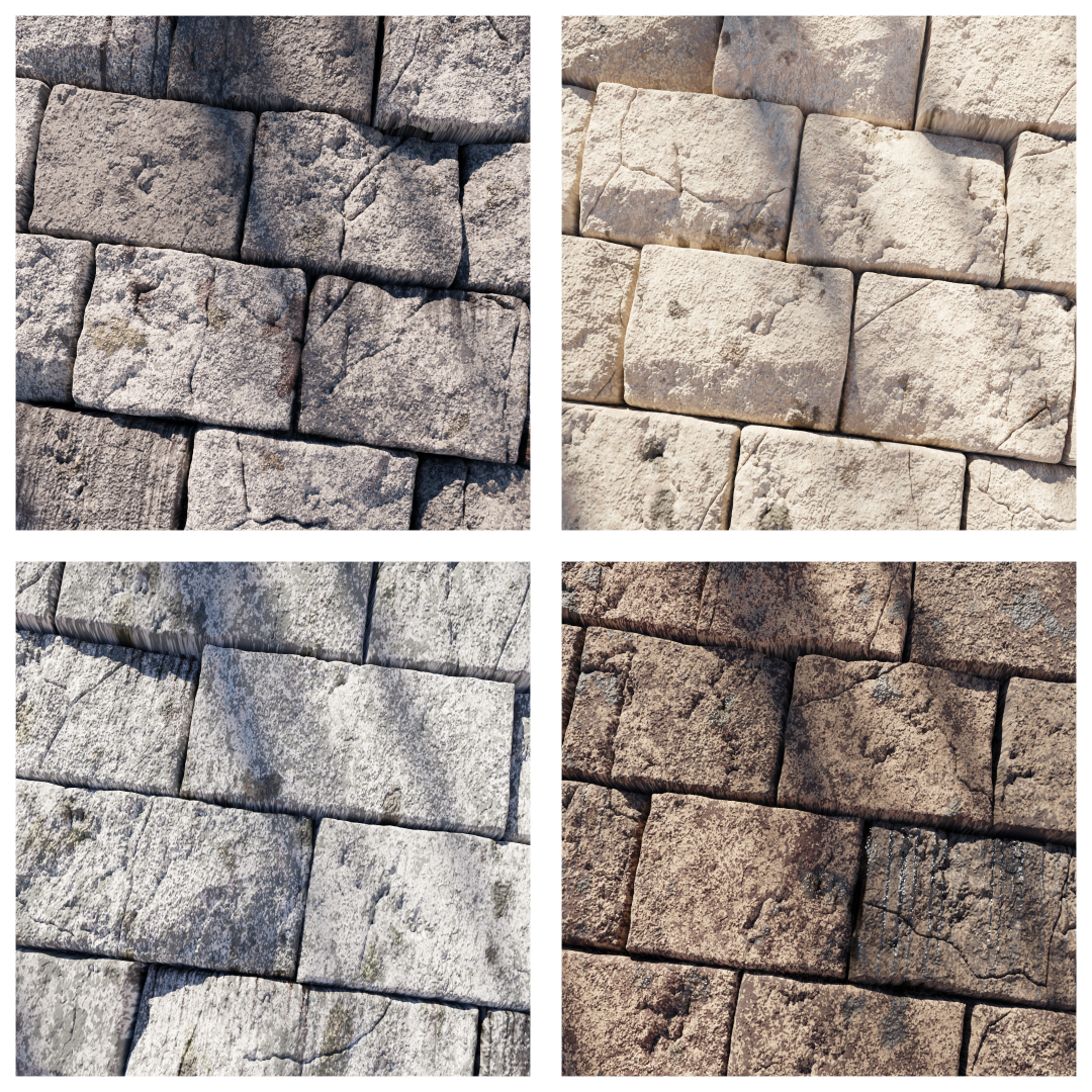 Procedural Stone Wall Material for Blender 3D