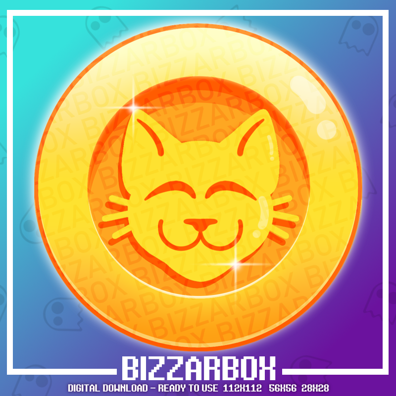 Streamer Channel Point Emote: Cat Coin