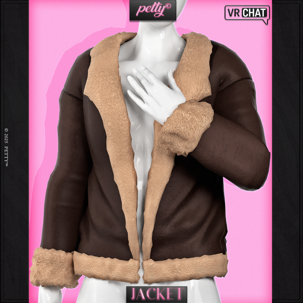 131 ꒰ა 🎀 ໒꒱ WINTER JACKET | VRCHAT VTUBE 3D GAME ASSET BY PETTY