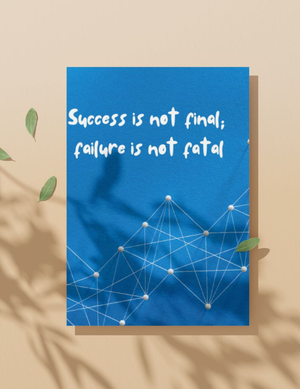 Success is not final; failure is not fatal, Wall Print, Quote Wall Art ...