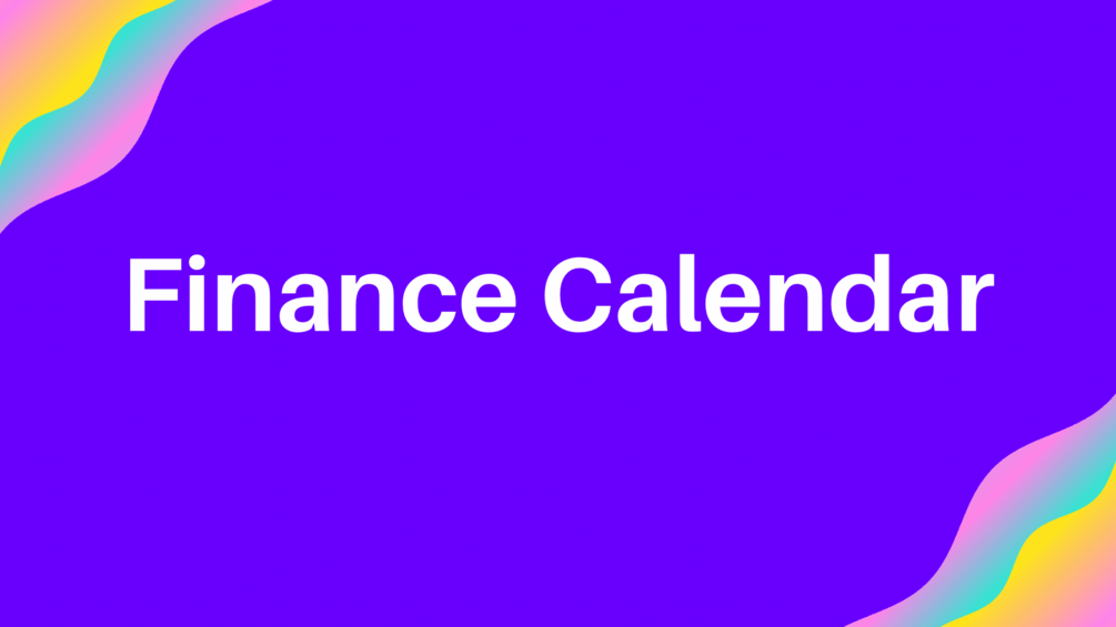 Finance Calendar