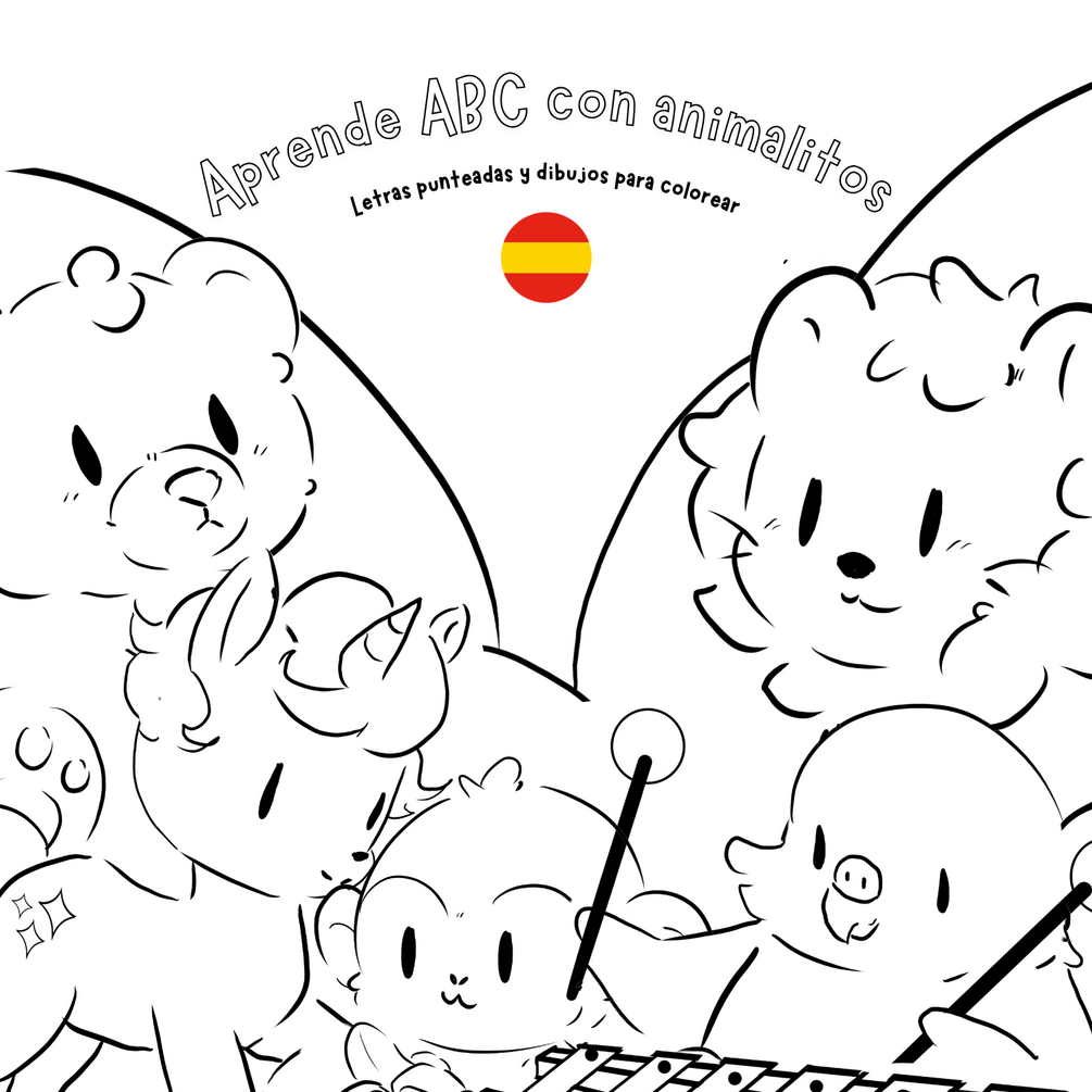 Abecedario para Niños: Traza y Aprende las Letras con Animales Tiernos