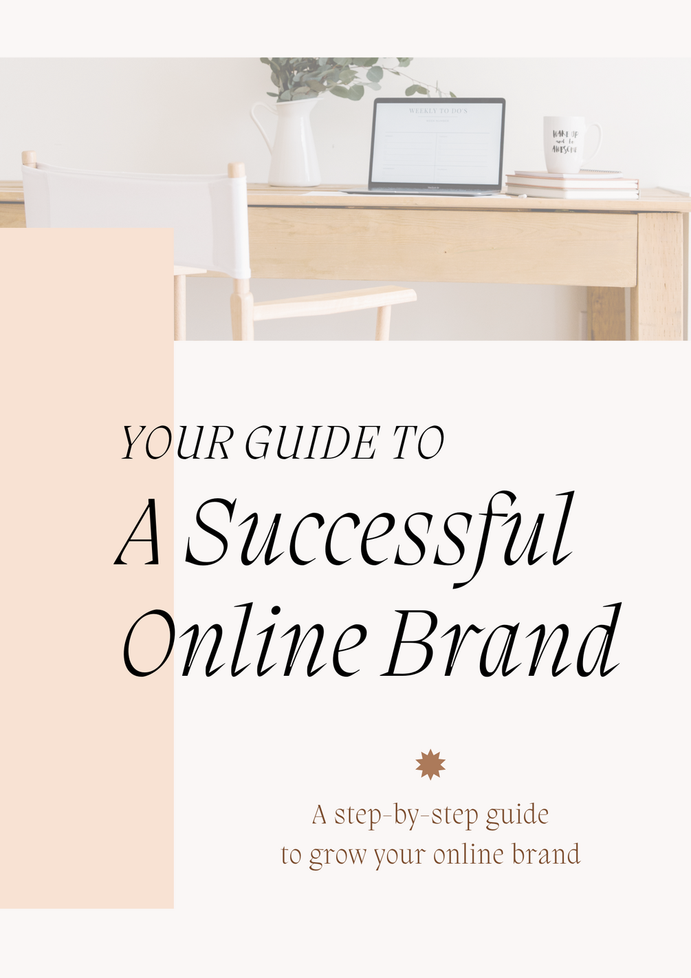 Peach and Brown Modern Business