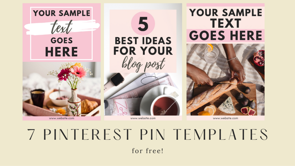 7 FREE Pinterest Pint Templates | Canva Templates