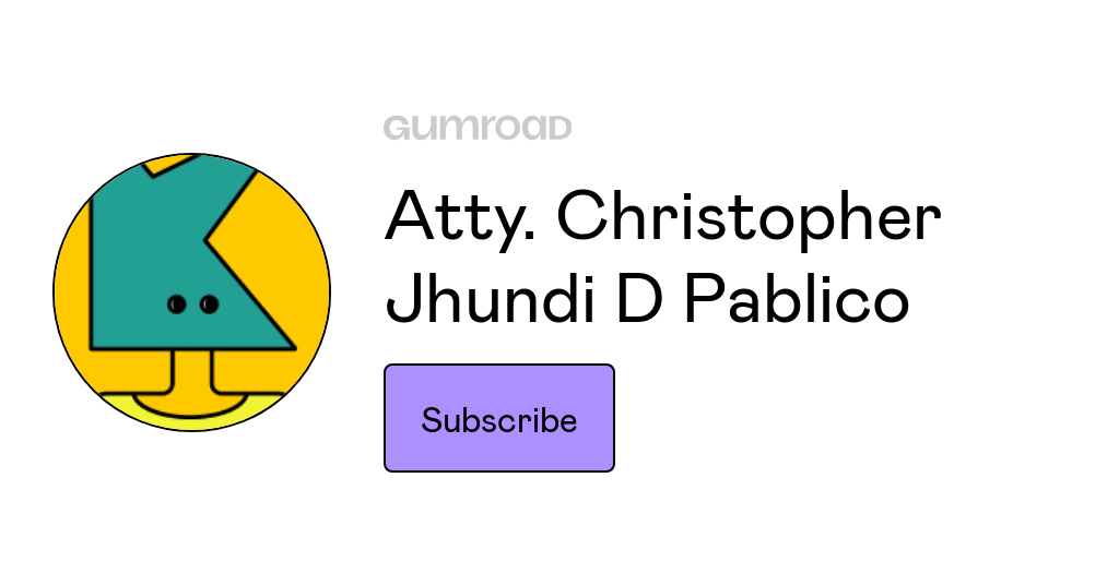 Atty. Christopher Jhundi D Pablico