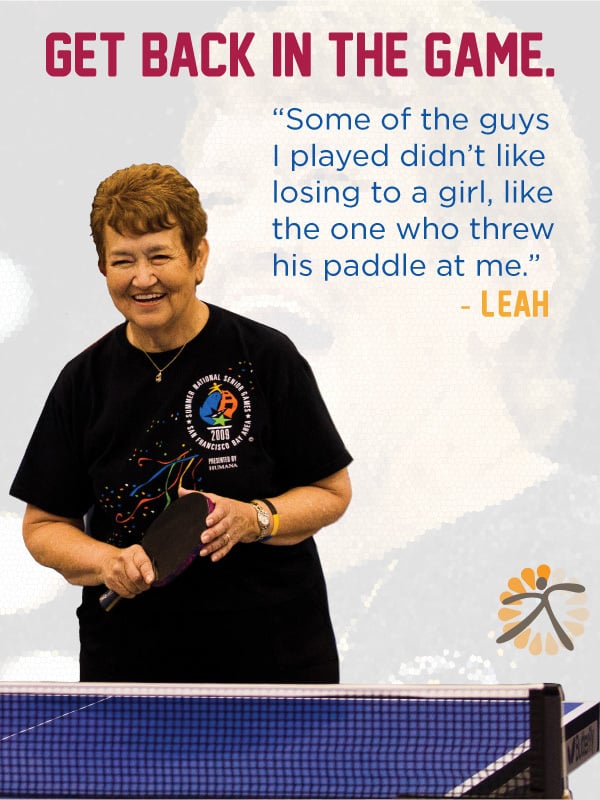 Leah: Get Back in the Game.