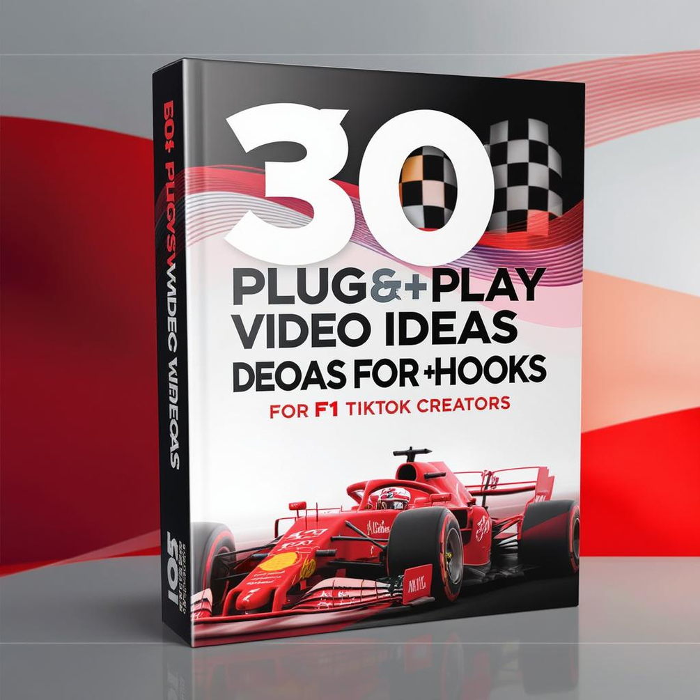 30 Plug-and-Play Video Ideas + Hooks for F1 TikTok Creators