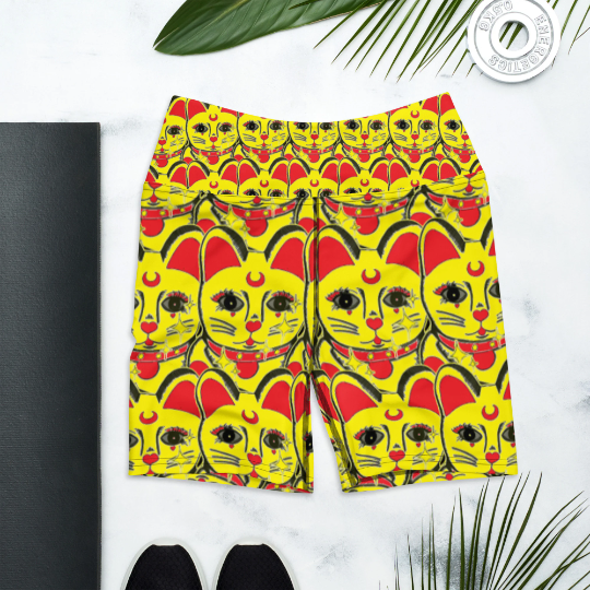Yoga Shorts Maneki Neko