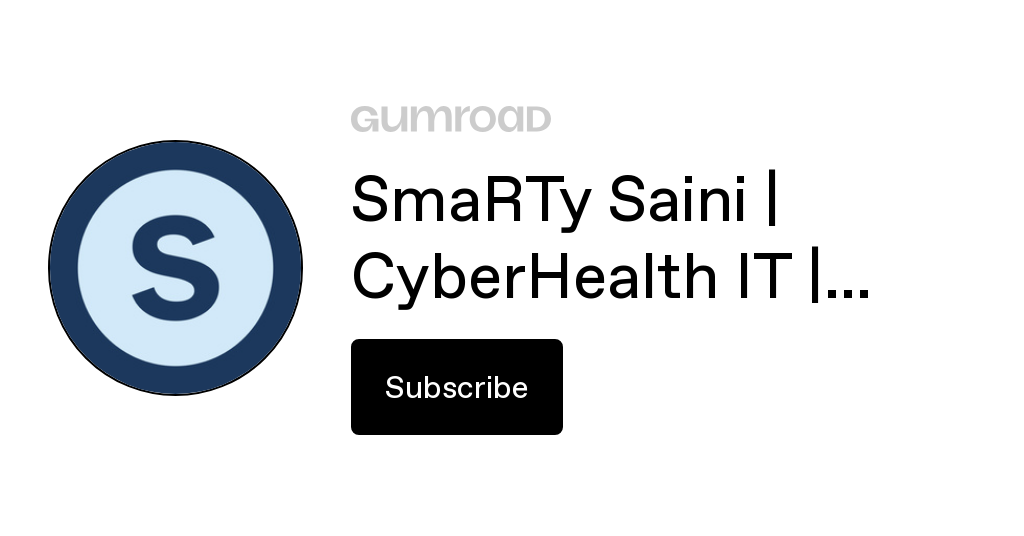 SmaRTy Saini | CyberHealth IT | Support small developers 🙏