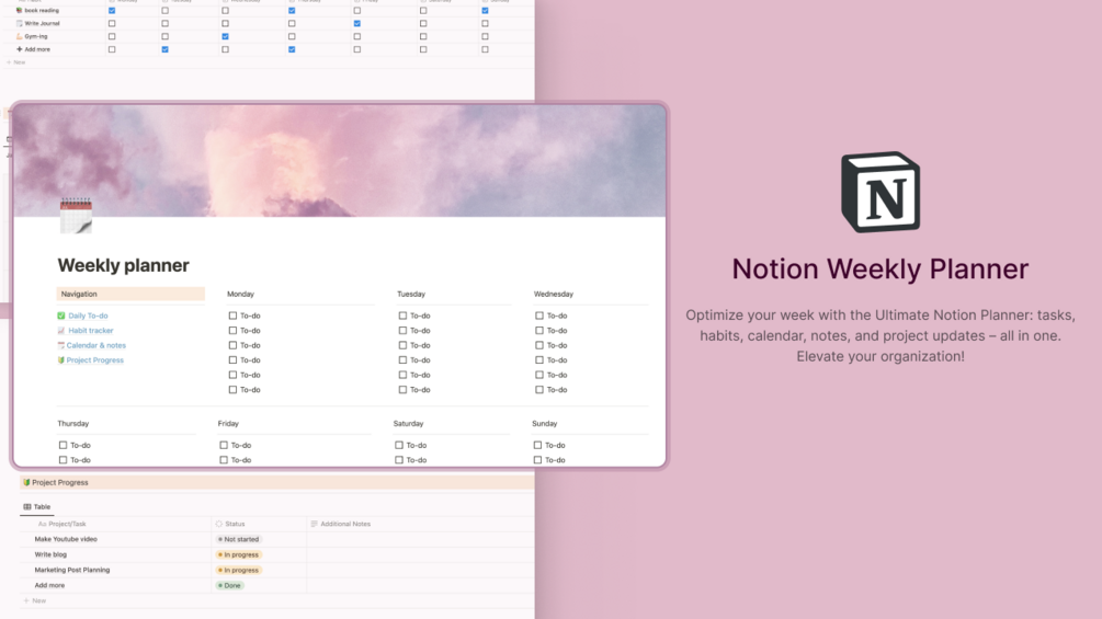 Notion Weekly Planner